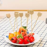 China Disposable Bamboo Fruit Sticks 7cm to 18cm Eco Friendly Biodegradable Food Grade for sale