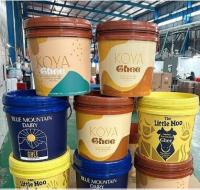 China Food Grade PP Milk Tea Packaging Bucket Custom Printing 15kg Gross Weight 500ml to 10L for sale