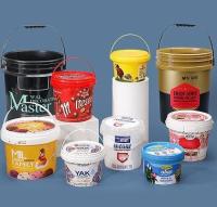 China Customized Snacks and Nuts Package Colorful Bucket with Logo Printing Full Payment Option for sale