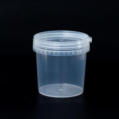 China PP Plastic IML Food Candy Packaging Bucket Tub Container with Lid 2500ml 5000ml for sale