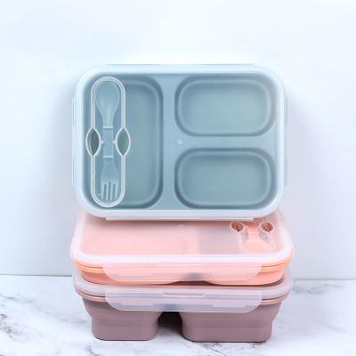 China US 1000ml Thermal Lunch Box Microwave Safe 3-Compartment Customized Straight Style for sale