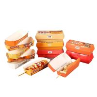 China Custom Recycled French Fries Paper Boxes 1000ml Eco Friendly Fast Food Takeaway Packaging for sale