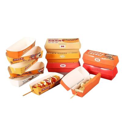 China Custom Recycled French Fries Paper Boxes 1000ml Eco Friendly Fast Food Takeaway Packaging for sale