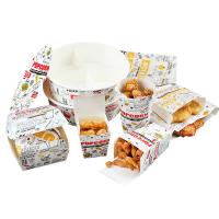 China Custom Recycled French Fries Paper Boxes 1000ml Eco Friendly Fast Food Takeaway Packaging for sale