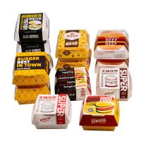 China Custom Recycled French Fries Paper Boxes 1000ml Eco Friendly Fast Food Takeaway Packaging for sale
