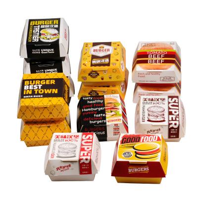 China Heatable Customizable Disposable Hamburger Takeaway Burger Box for Fast Food Chains for sale