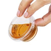 China Customized 2 Oz Disposable PP Sauce Cups with Lids for Portion Control 13cm for sale