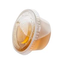 China Customized 2 Oz Disposable PP Sauce Cups with Lids for Portion Control 13cm for sale