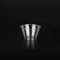 China 1 Oz Degradable Plastic Sauce Cup with Lid 13cm x 12.4cm x 10.5cm Eco Friendly Disposable Condiment Cup for sale