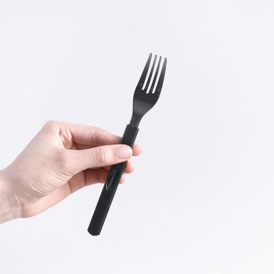 China 6 in 1 Individually Wrapped Disposable Plastic Heavy Duty Spoon Fork Set 14cm 18cm for sale