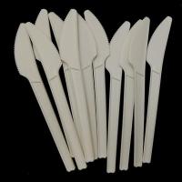 China White PP Disposable Cutlery Set 14cm 18cm Knife Spoon Fork Custom Logo for sale