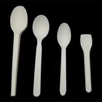 China White PP Disposable Cutlery Set 14cm 18cm Knife Spoon Fork Custom Logo for sale