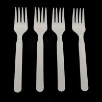 China White PP Disposable Cutlery Set 14cm 18cm Knife Spoon Fork Custom Logo for sale