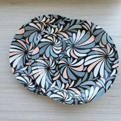 China Customizable 7inch Eco-Friendly Paper Plate Colourful Halloween Party Disposable 9inch Dinner Plate for sale