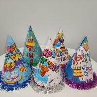 China Customized Colorful Paper Birthday Hat for Party Decoration 10 Pack for sale