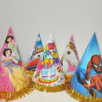 China Customized Colorful Paper Birthday Hat for Party Decoration 10 Pack for sale