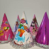 China Customized Colorful Paper Birthday Hat for Party Decoration 10 Pack for sale