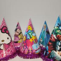 China Customized Colorful Paper Birthday Hat for Party Decoration 10 Pack for sale