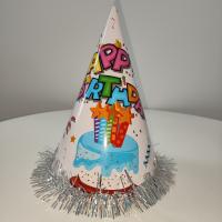 China Customized Colorful Paper Birthday Hat for Party Decoration 10 Pack for sale