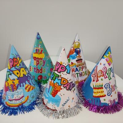 China Customized Cartoon Paper Birthday Hat for Party Christmas Gift in Various Sizes for sale