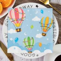 China Disposable Flora Cartoon Printed Napkins 20 Sheets per Bag Eco-Friendly Party Decoration for sale