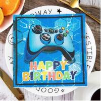 China Disposable Flora Cartoon Printed Napkins 20 Sheets per Bag Eco-Friendly Party Decoration for sale