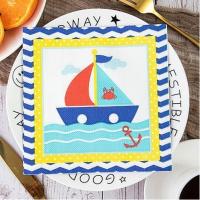China Disposable Flora Cartoon Printed Napkins 20 Sheets per Bag Eco-Friendly Party Decoration for sale
