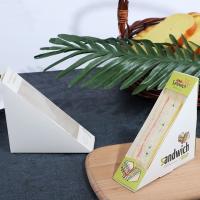 China Brown Kraft Food Paper Sandwich-Box with Window Triangular Double Corrugated Paper Cup for sale