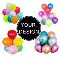 China Wholesale 12 Inch Thickening Latex Balloons for Party Decorations Custom Colors 500pcs MOQ for sale