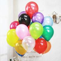 China 12 Inch Latex Balloons 0.005 Kg Single Gross Weight Custom Colors Party Decorations for sale