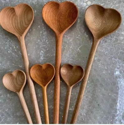 China Eco Friendly Disposable Wooden Coffee Stirrer Love Shape 25.5cm Japanese Kitchen Utensil for sale