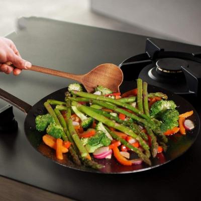 China Wholesale Custom Acacia Wooden Cooking Tools Set Spoon Spatula Laddle 25.5cm Eco Friendly for sale