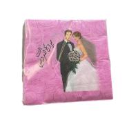 China Custom Floral Print Disposable Salmon Color Decoupage Paper Napkins 20 Sheets for sale