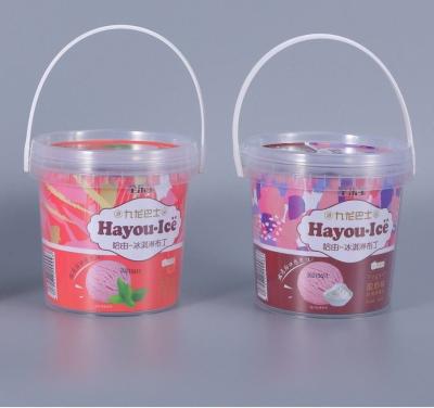 China Custom Logo PP Round Buckets with Sealed Covers 500ml to 10L Food Grade Plastic Buckets for sale