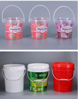 China Custom Logo PP Round Buckets with Sealed Covers 500ml to 10L Food Grade Plastic Buckets for sale