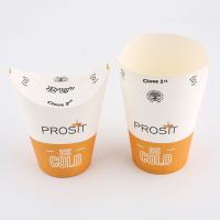 China Custom Logo Eco Friendly Kraft Paper Food Container Disposable French Fry Cup 500ml for sale