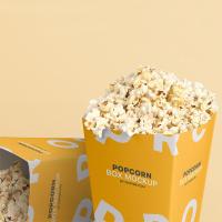 China Custom Logo Print Folding Cartoon Popcorn Paper Box Food Grade Cardboard Disposable Eco Friendly for sale