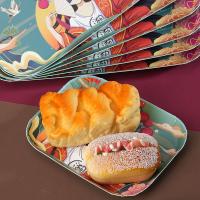China 50PCS Waterproof Disposable Paper Plates Square Parchment Baking Reusable Bowl 6 Inch for sale