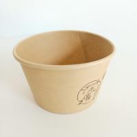 China Eco Friendly Disposable Kraft Paper Bowl with Lid 50000pcs for Noodle Salad Fruit Takeout for sale