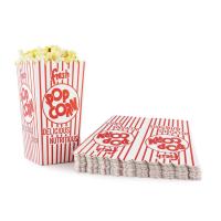 China Recyclable Striped Red and White Popcorn Containers 32 oz for Movie Theater Carnival Party for sale