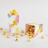 China Wholesale Disposable Popcorn Box Food Grade Cardboard Eco Friendly Customizable for Kids Vintage Craft for sale