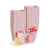 China Wholesale Disposable Popcorn Box Food Grade Cardboard Eco Friendly Customizable for Kids Vintage Craft for sale