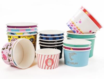 China Eco-Friendly Biodegradable Disposable Paper Bowl 4oz-16oz for Ice Cream and Salad for sale