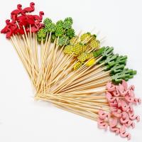 China Wholesale Disposable Bamboo Cocktail Skewers 7cm 9cm 10cm 12cm 15cm 18cm Eco-Friendly Fruit Sticks for sale