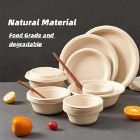 China Different Size Eco-Friendly Sugarcane Pulp Bowl Biodegradable Disposable Tableware for sale