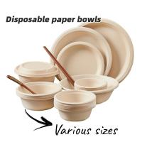China Different Size Eco-Friendly Sugarcane Pulp Bowl Biodegradable Disposable Tableware for sale