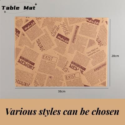 China Multi Color Paper Table Mat for Dining Tables Mat Eco-Friendly and Manufacturing for sale