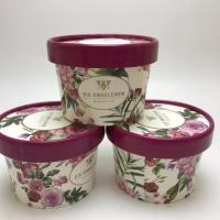 China Initial Payment Customized Round Disposable Paper Cup for Small Ice Cream Packaging for sale