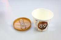 China Initial Payment Customized Round Disposable Paper Cup for Small Ice Cream Packaging for sale