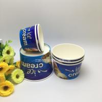 China 270ml Customized Request Disposable and Biodegradable Ice Cream Bowl in Paper Material for sale